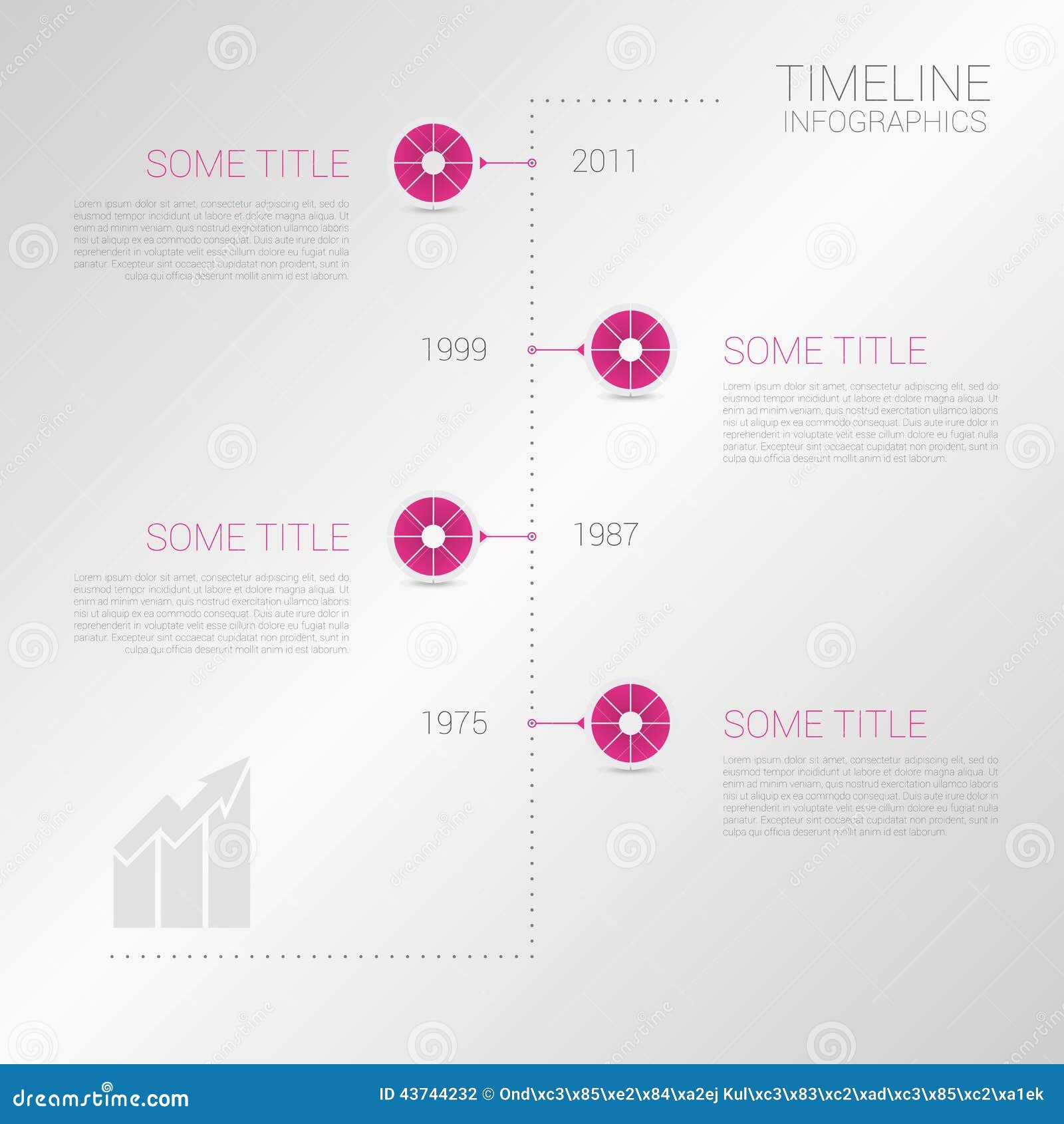 Infographic Vector Timeline Template With Circle Icons | CartoonDealer ...