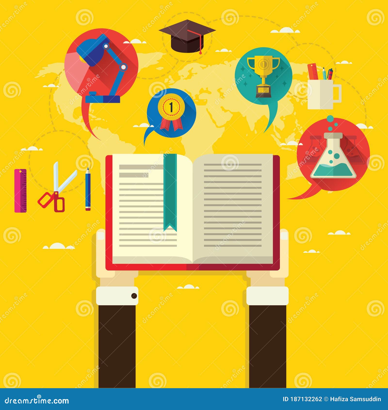 Infographic of Virtual Education. Vector Illustration Decorative Design ...