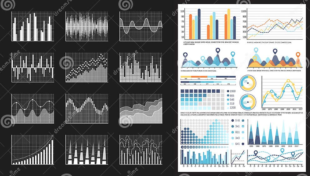 Infographic Visual Representation of Data Chart Stock Vector ...