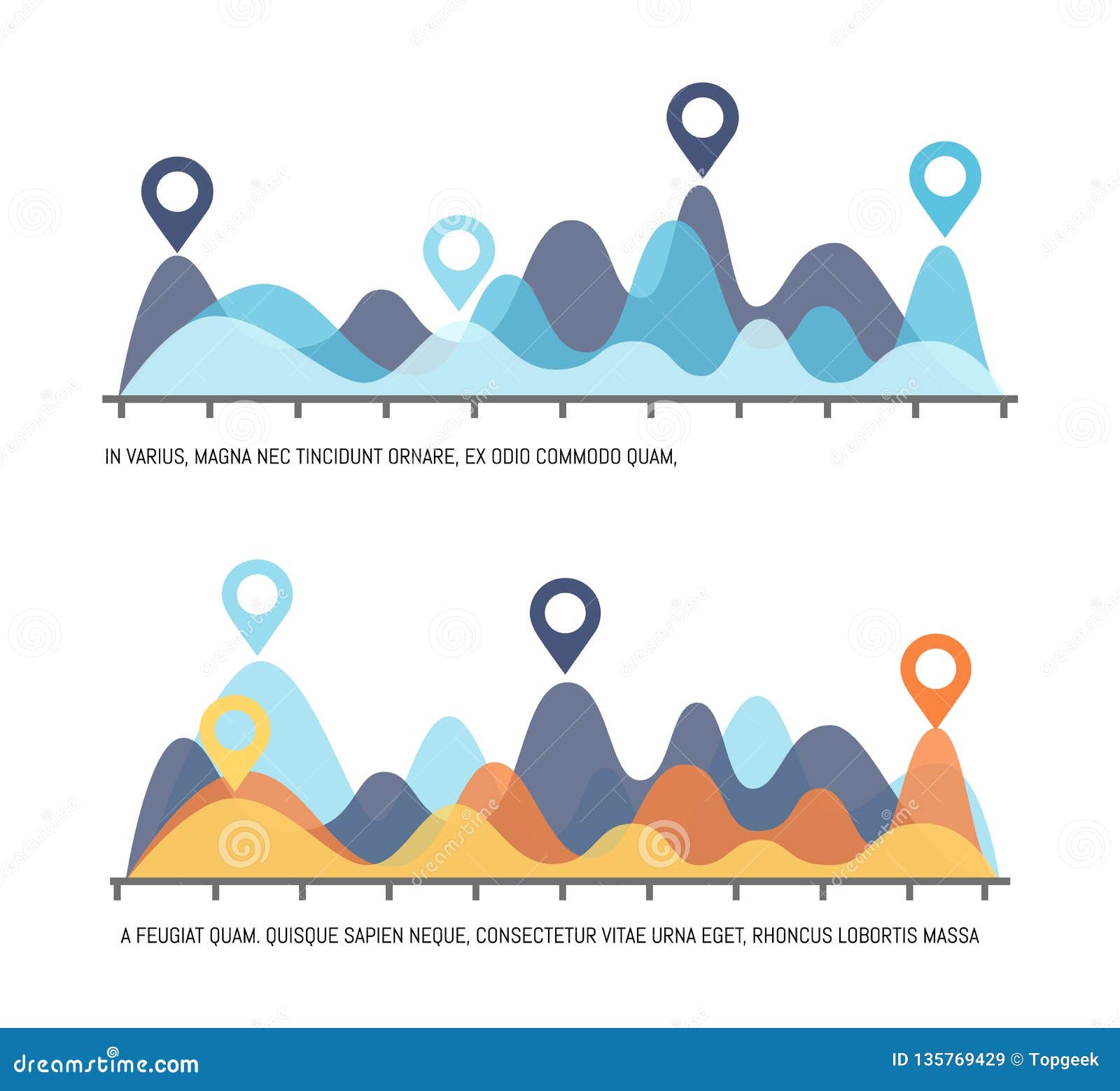 Infographic Visualization of Results of Research Stock Vector ...