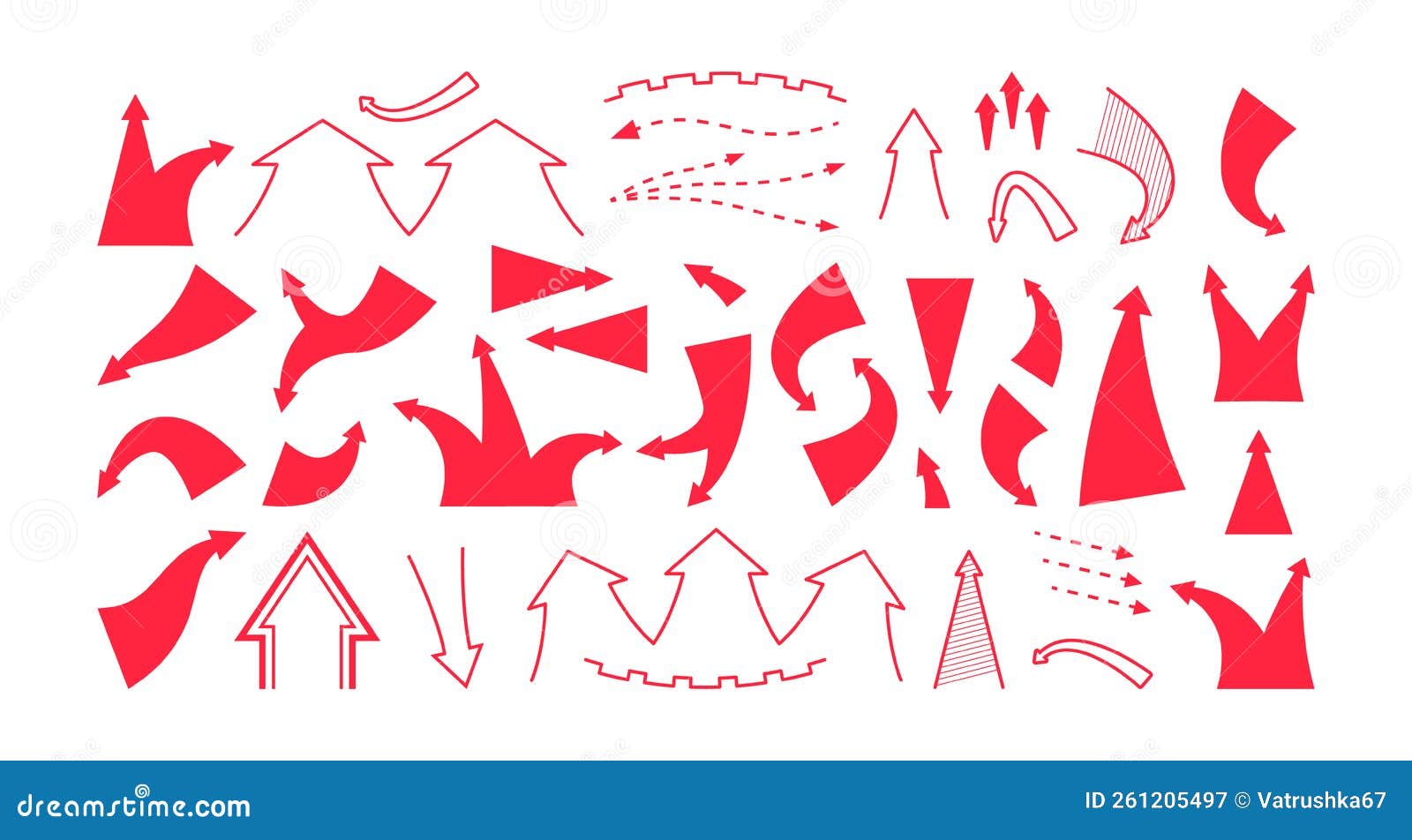 Infographic War Map Pointer. Attack Arrow Icons Flat Simple Style ...