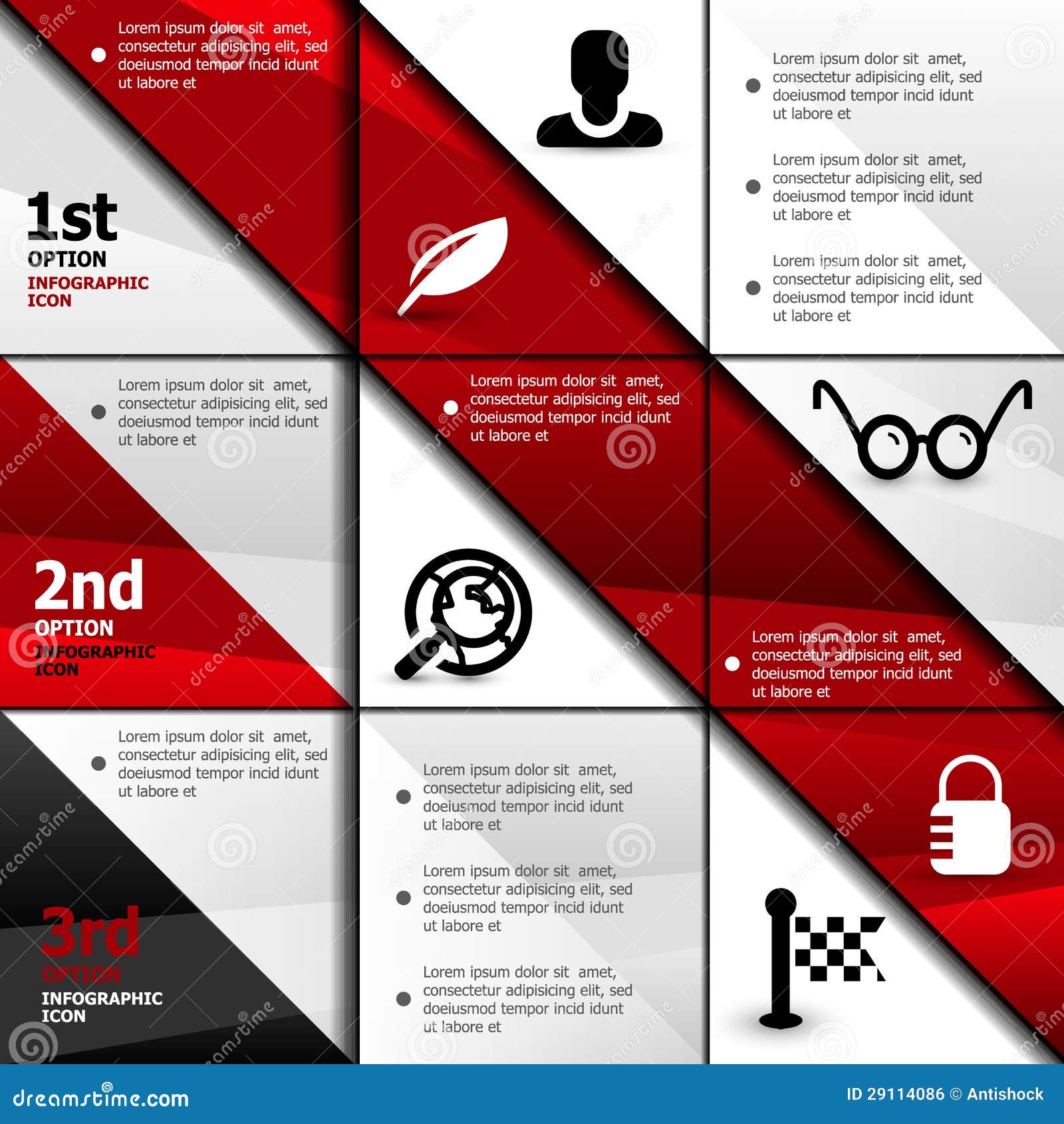 Infographic Web Banner Design Template Stock Vector - Illustration of ...