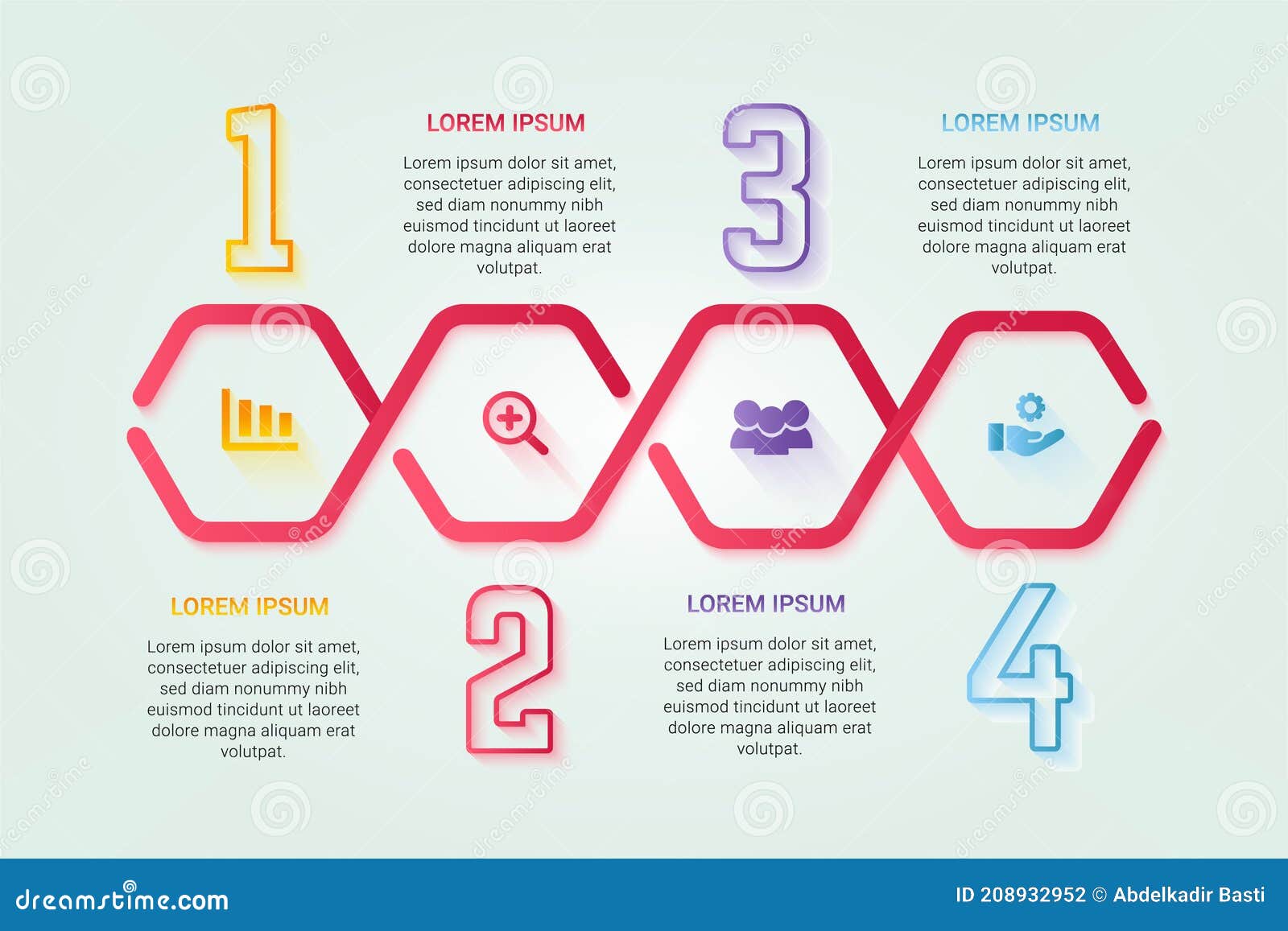 Infographic Workflow Process Chart Template for Data Visualization ...