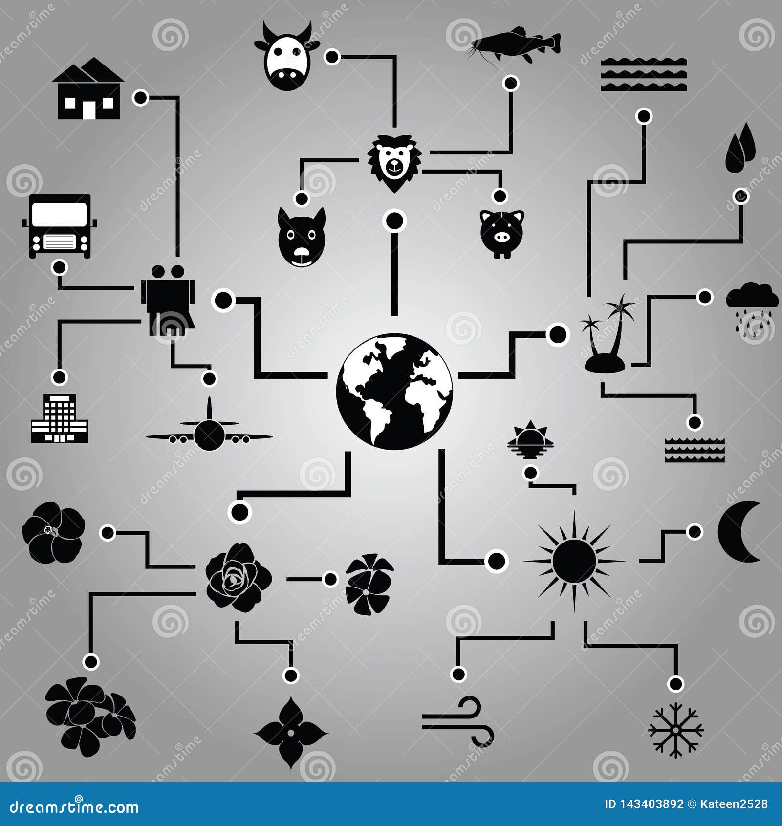 Infographic World Template Design Stock Vector - Illustration of ...