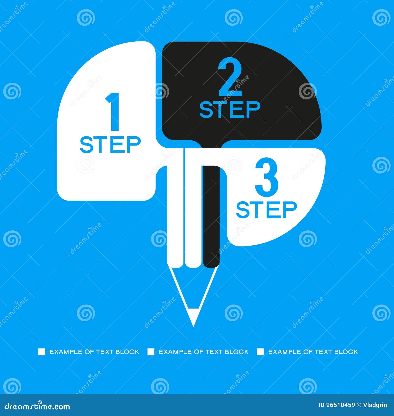 Infographicmalplaatje Met Stappen Vector Illustratie - Illustration of ...