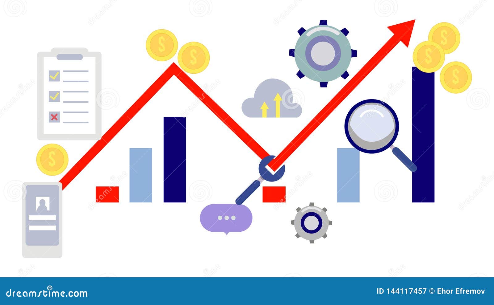 Infographics stock vector. Illustration of chart, concept - 144117457