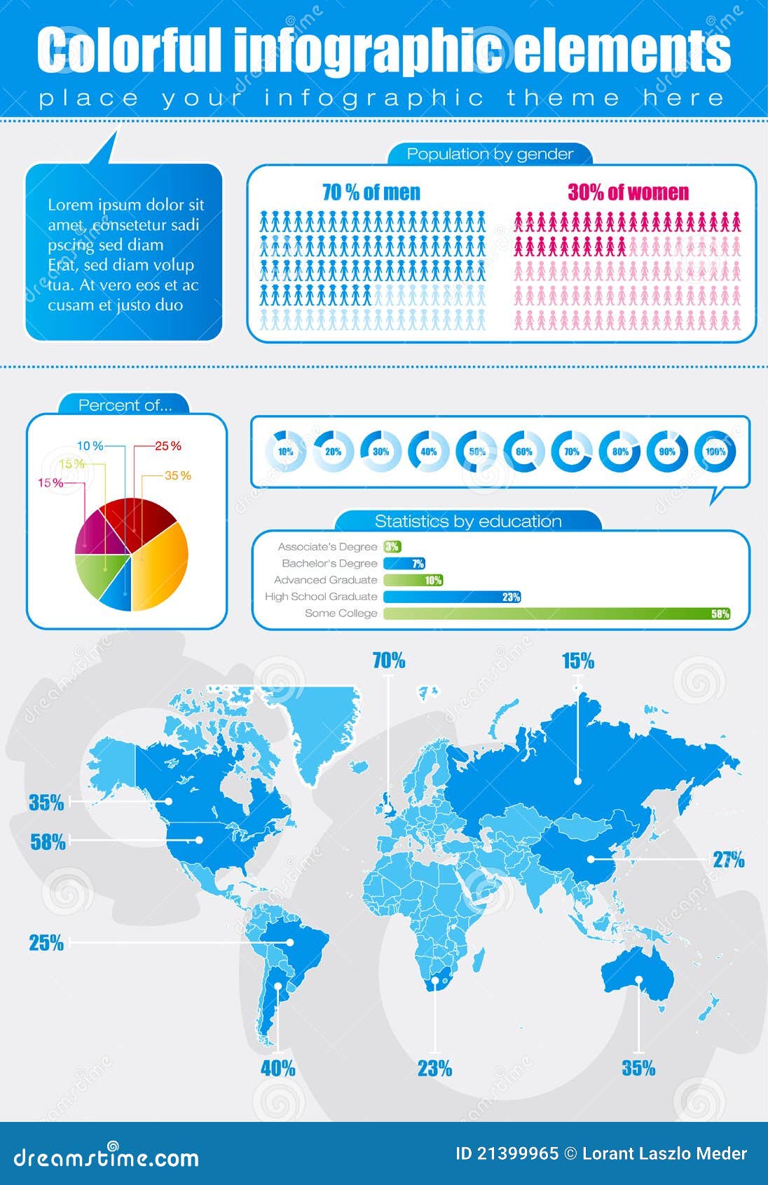 Infographics stock vector. Illustration of statistic - 21399965
