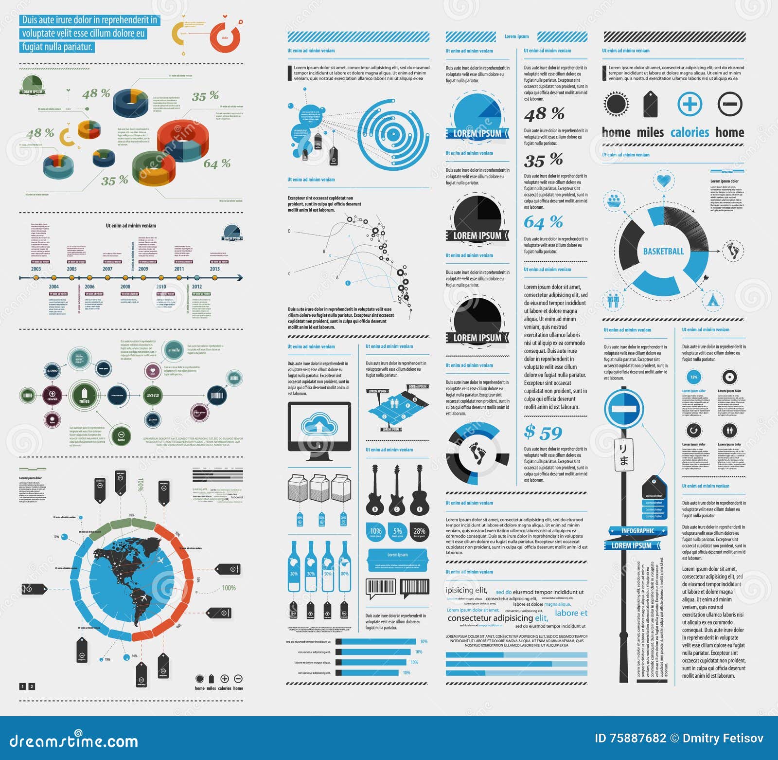 Infographics Abstract Presentation for Business Companies Stock Vector ...