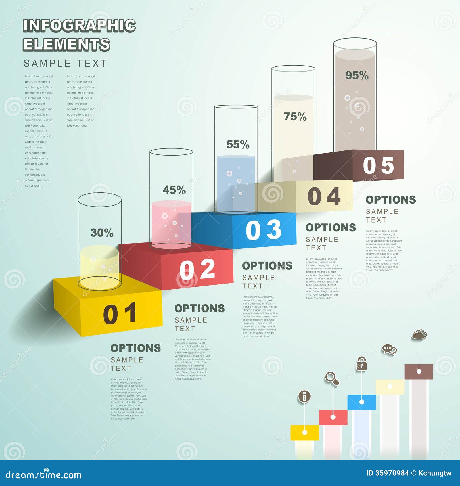 Infographics Abstrait D'histogramme Illustration de Vecteur ...