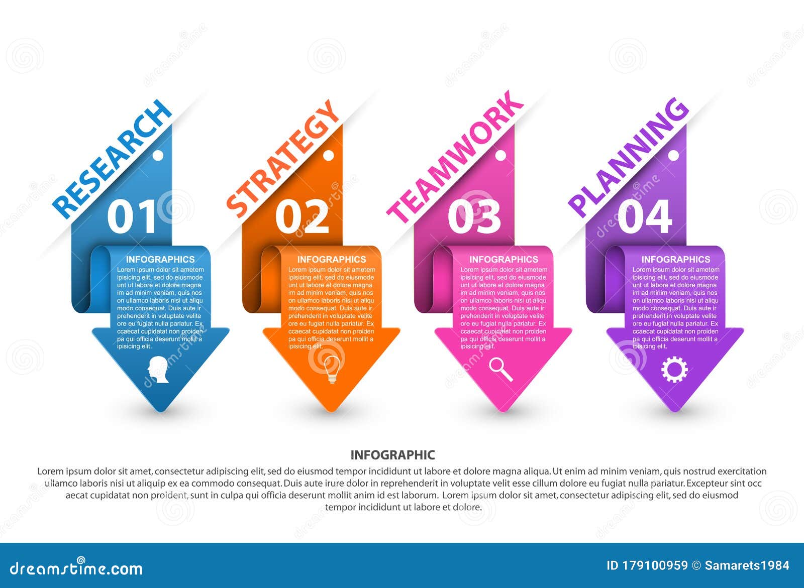 Infographics with Arrows. Can Be Used for Business Presentations ...