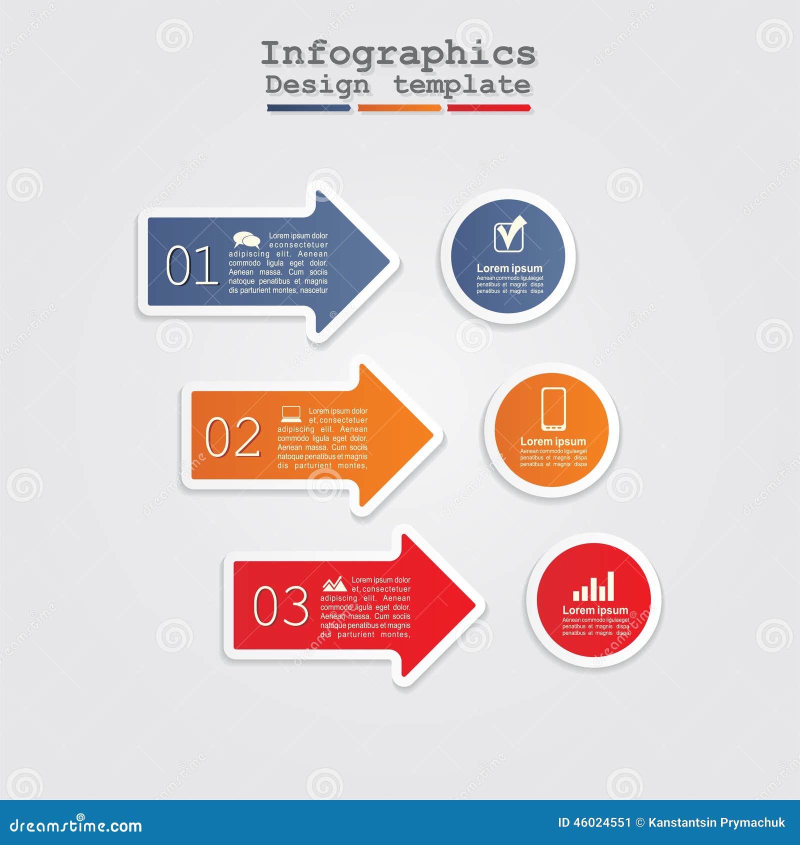 Infographics with Arrows. Vector Illustration Stock Vector ...