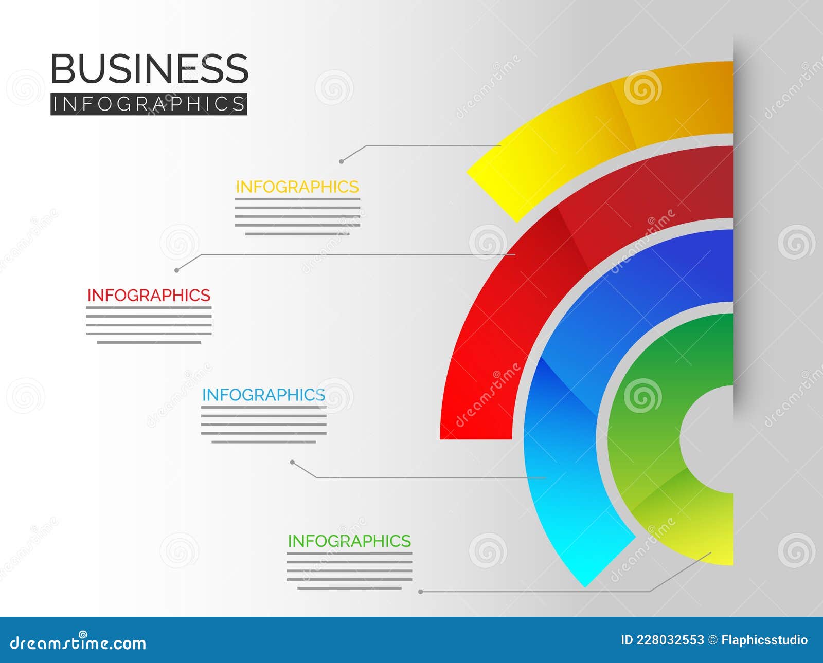 Colorful Lines Infographic Vector Illustration Stock Vector ...