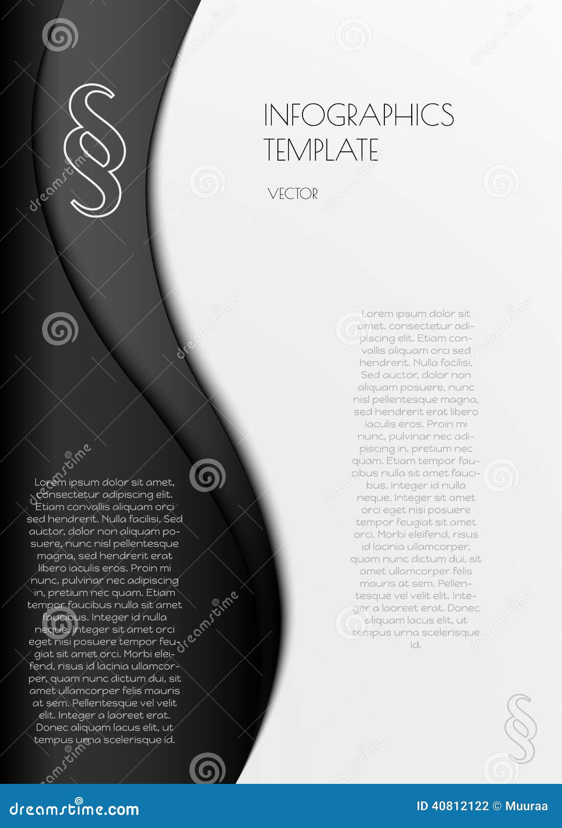 Infographics Avec Le Symbole De Paragraphe Illustration de Vecteur ...