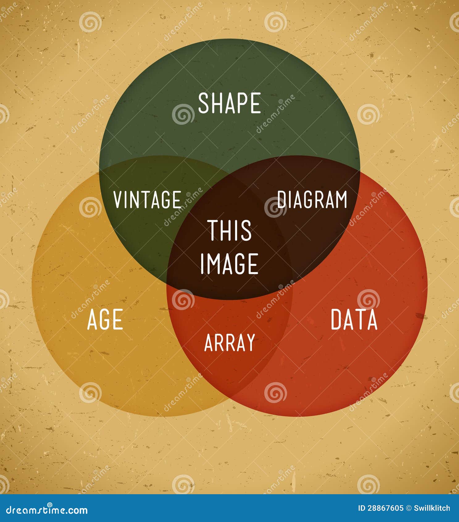 Infographics Avec Les Cercles De Intersection Illustration de Vecteur ...