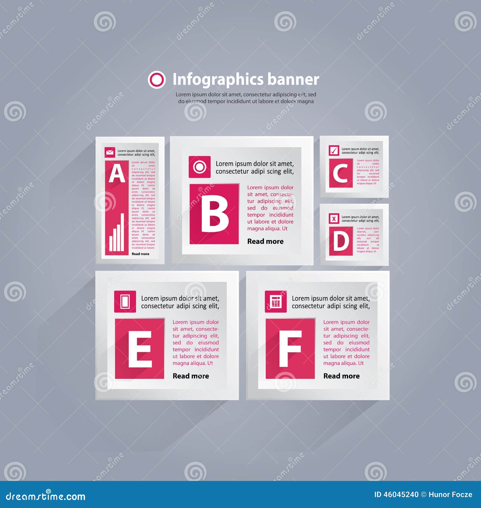 Infographics With Letters In Three Stages Stock Image | CartoonDealer ...