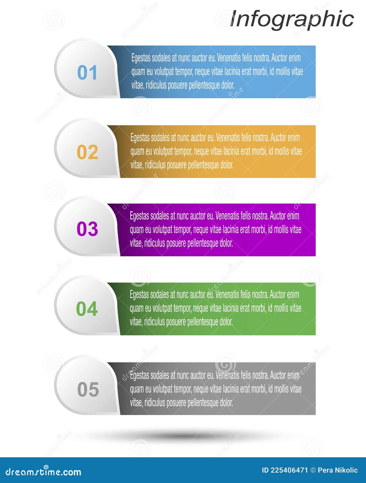 Infographics Banners for Web Layout. Stock Vector - Illustration of ...