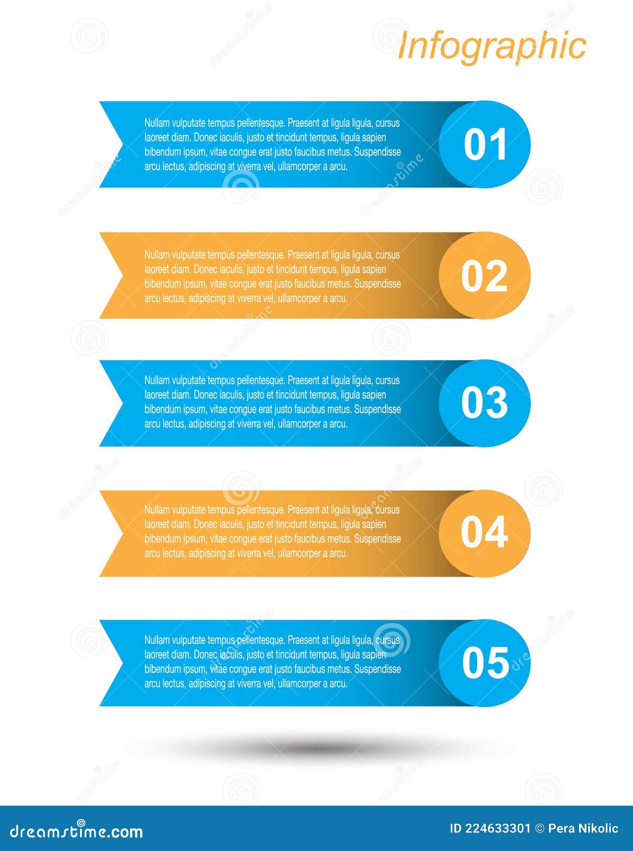 Infographics Banners for Web Layout. Stock Vector - Illustration of ...