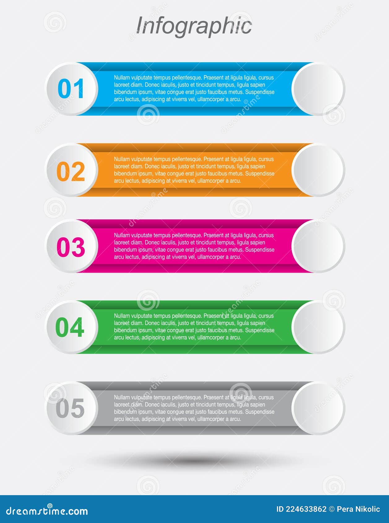 Infographics Banners for Web Layout. Stock Vector - Illustration of ...