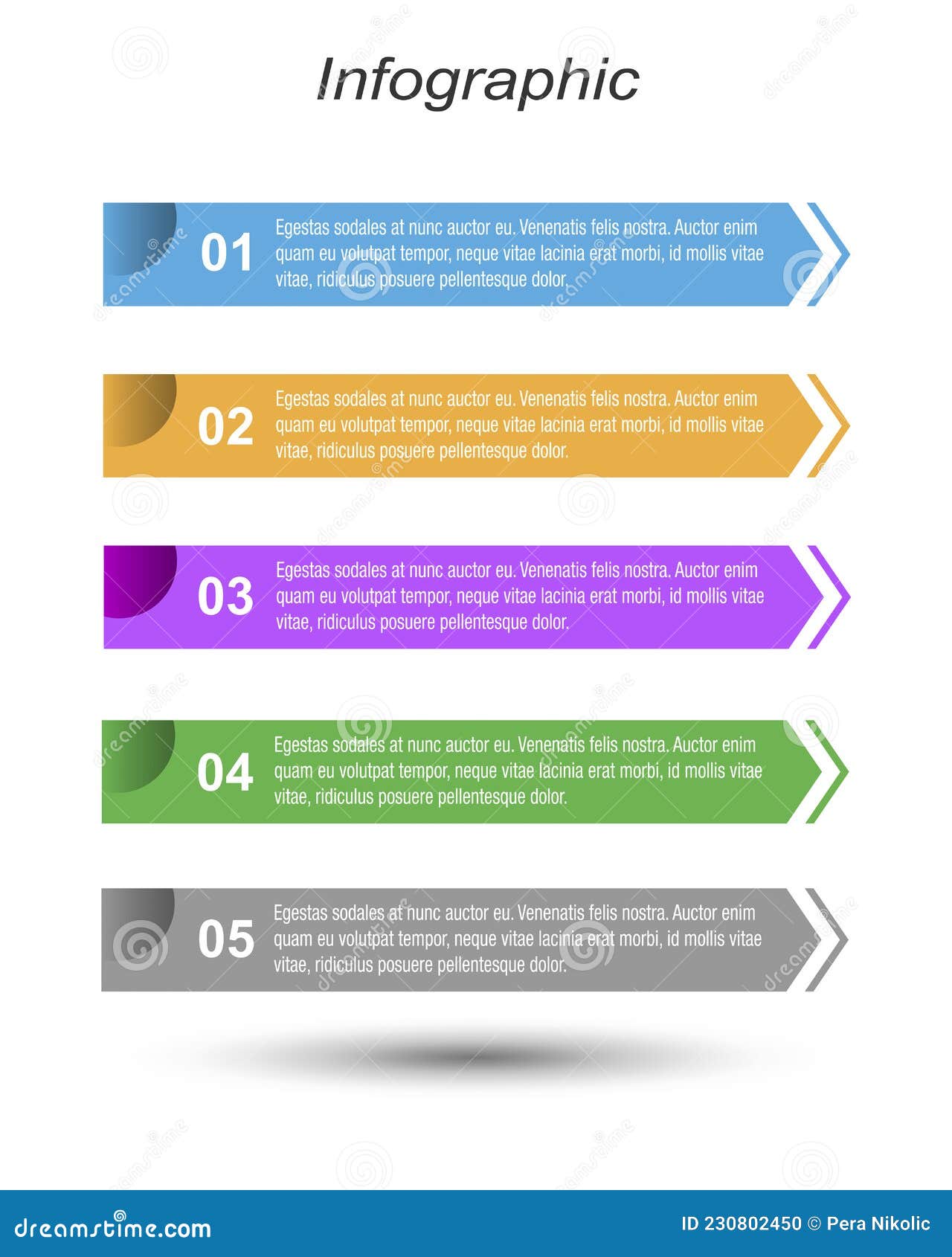 Infographics Banners for Web Layout. Stock Vector - Illustration of ...