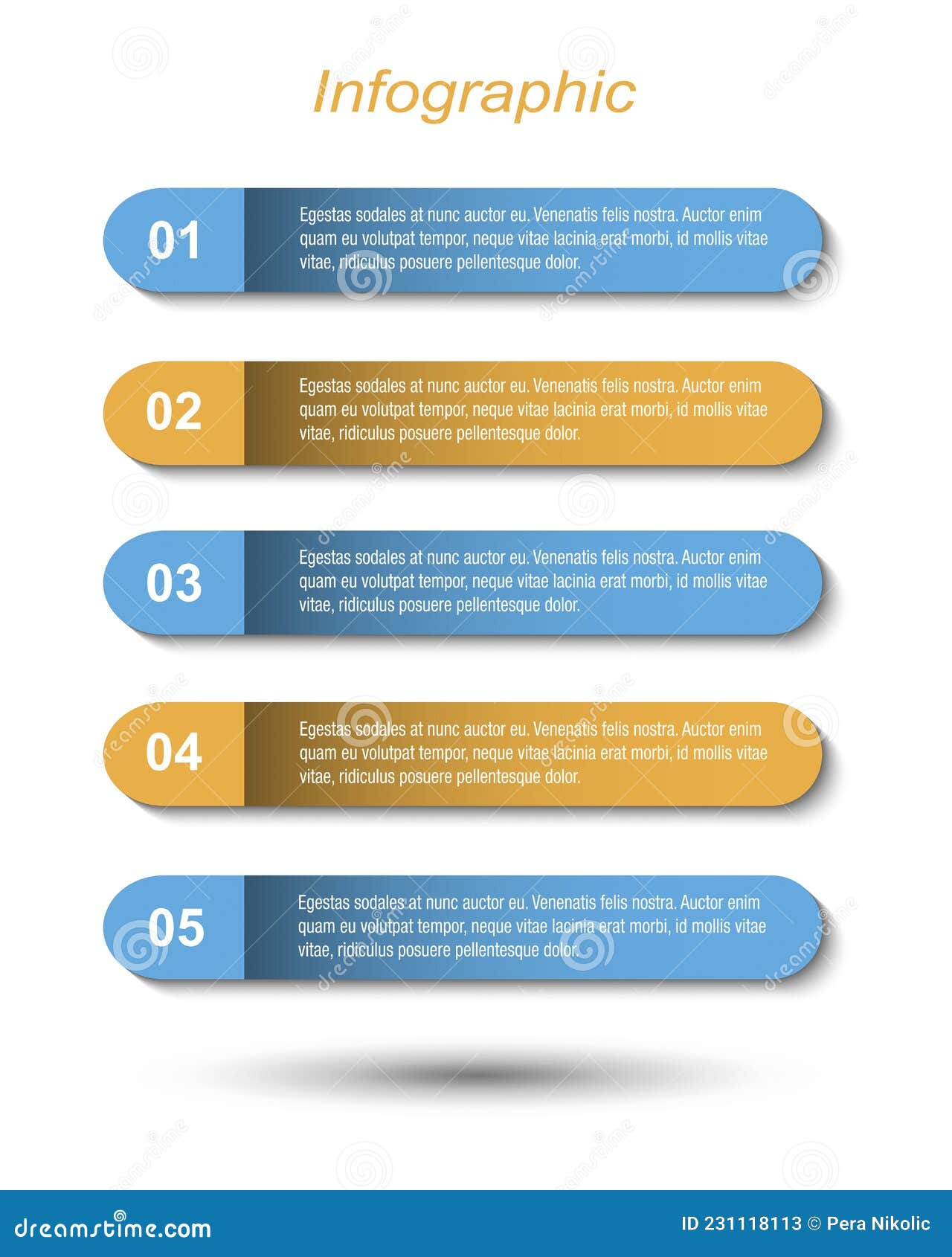 Infographics Banners for Web Layout. Stock Vector - Illustration of ...