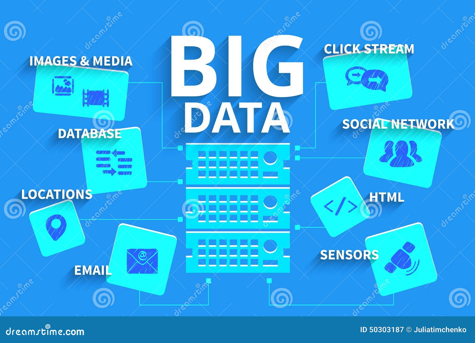 Infographics Big data stock vector. Illustration of brainstorming ...
