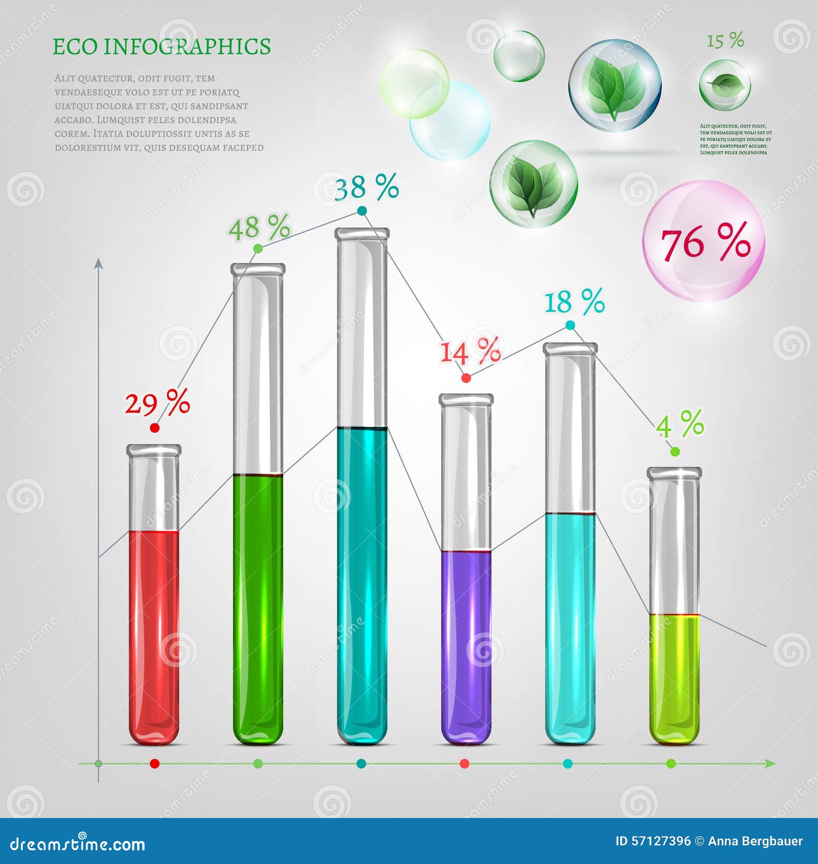 Infographics Bio tubes stock vector. Illustration of chart - 57127396