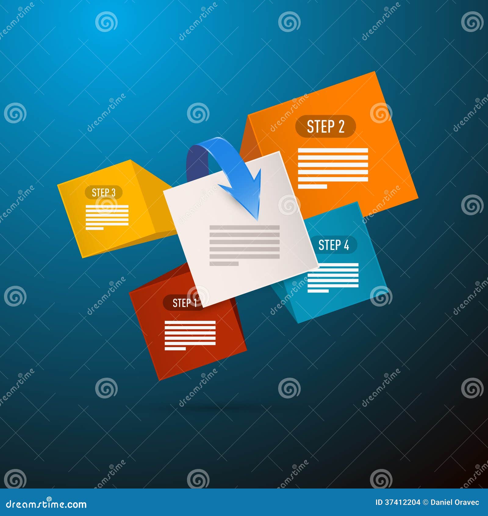 Infographics Blue Background Stock Vector - Illustration of blue ...