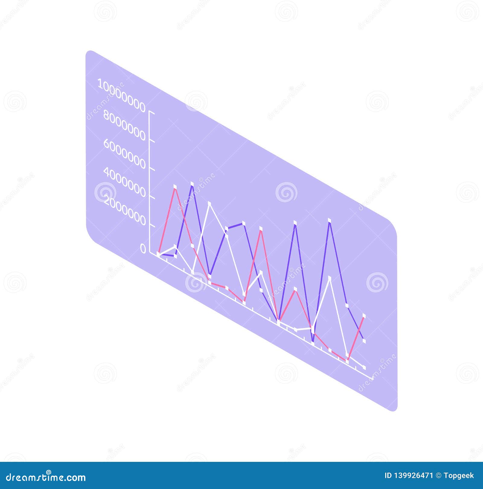 Digital Marketing Board with Infographics Table Stock Vector ...