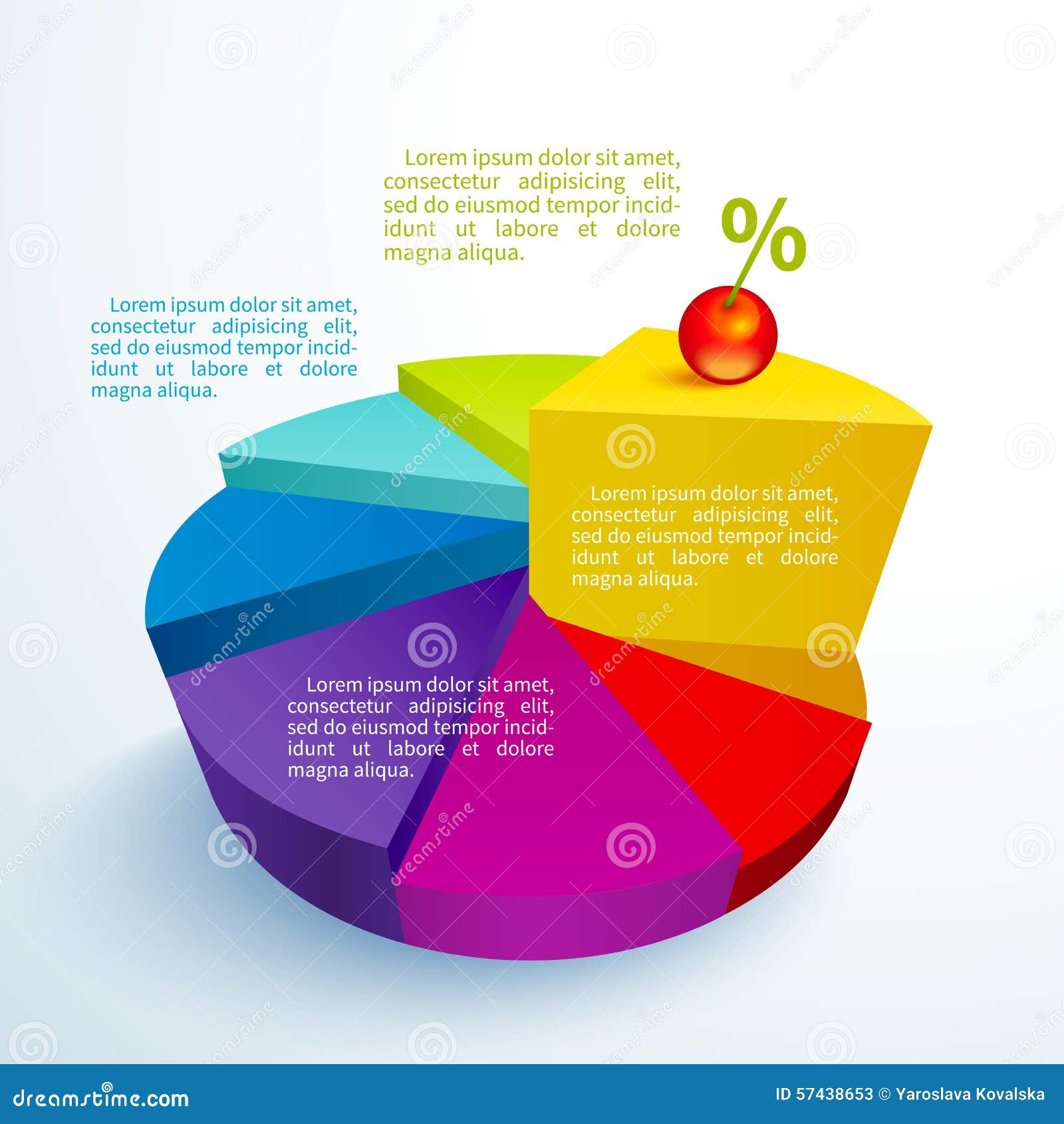 Bright Circle Brochure Cover Design. Template Layout For Annual Report ...