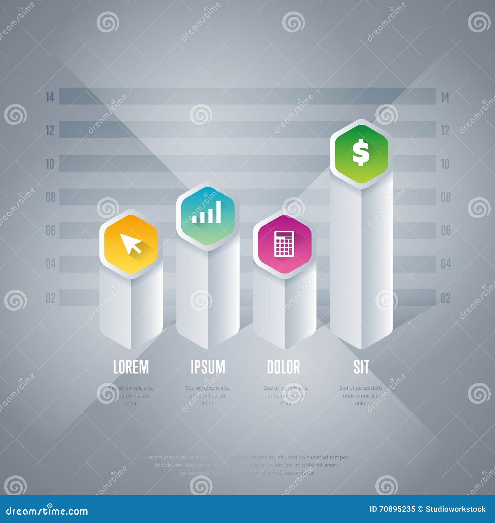 Infographics Business Concept of Strage Template. Stock Vector ...