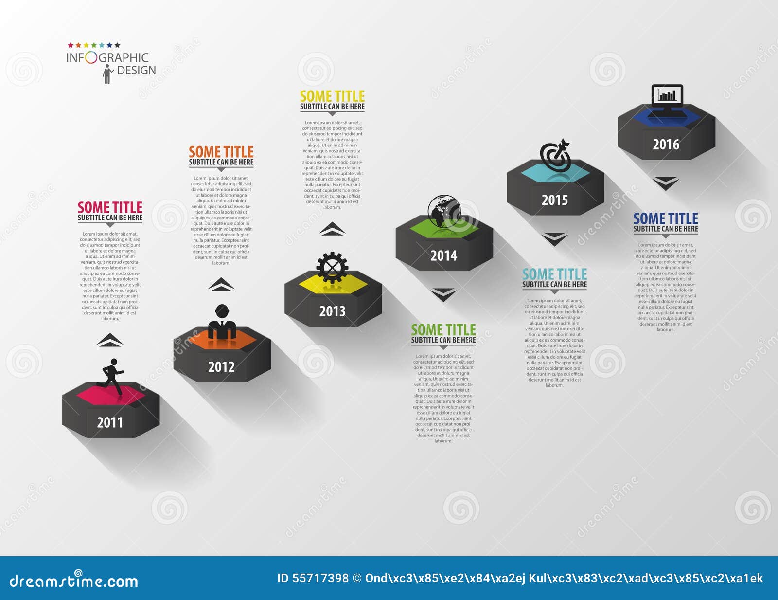 Step By Step To Success Infographics Illustration | CartoonDealer.com ...
