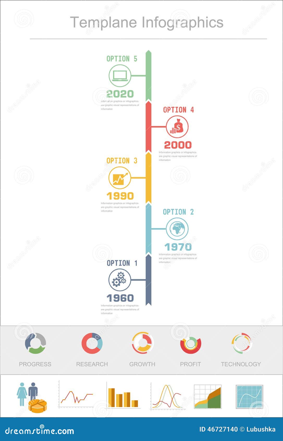 Infographics stock vector. Illustration of month, presentation - 46727140