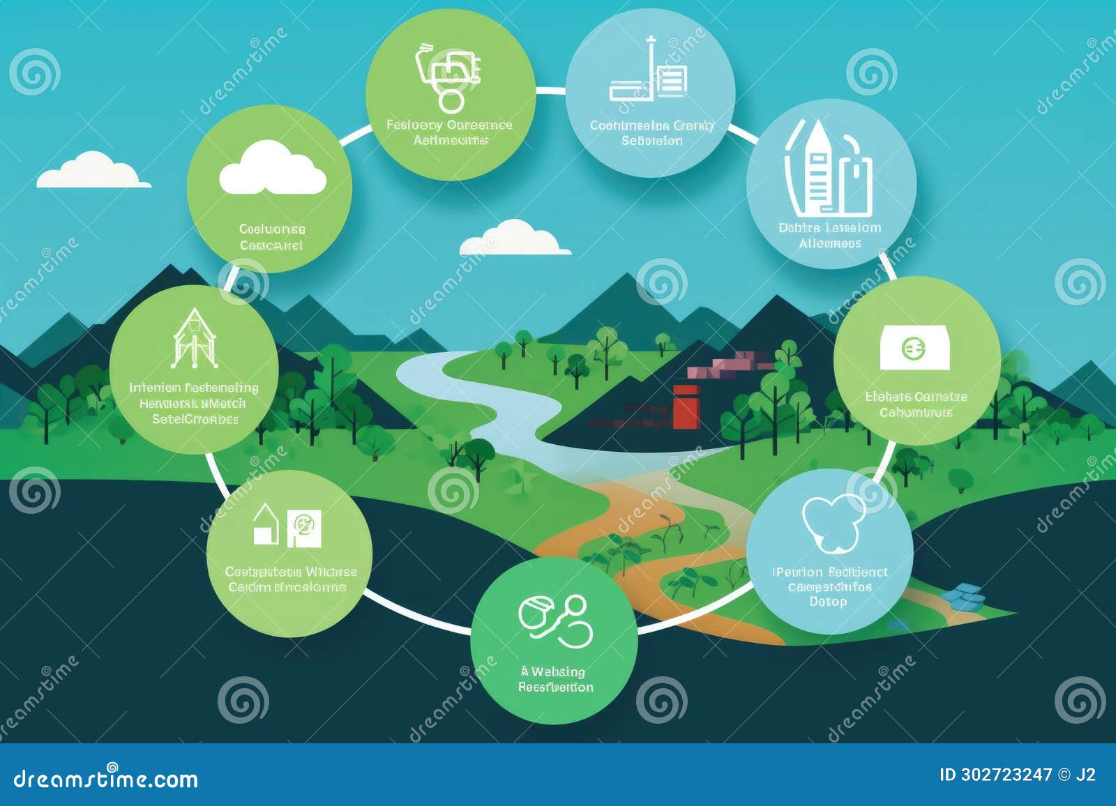 Infographics. Business Value Chain and Sustainability Stock ...