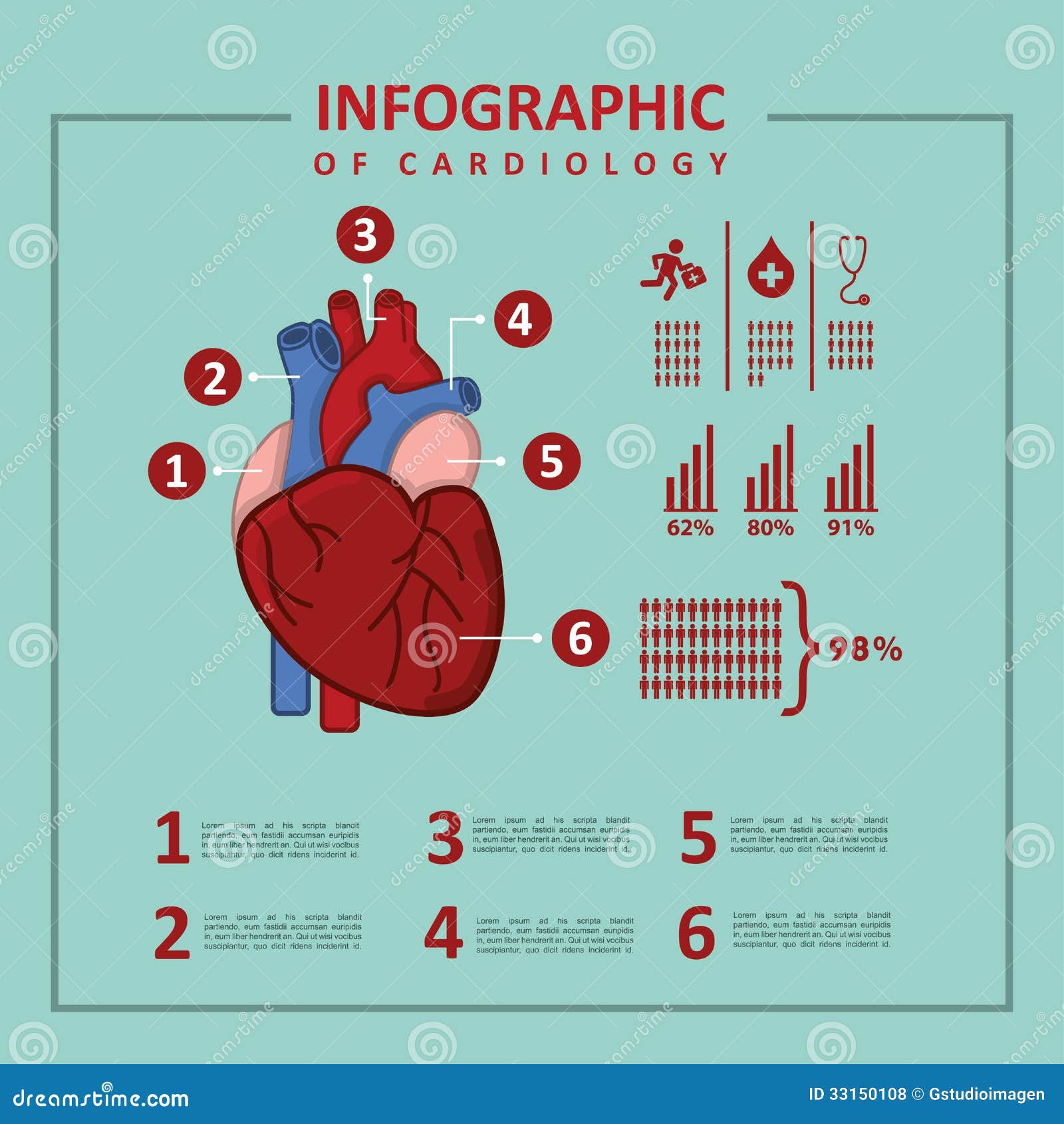 Infographics Of Cardiology Design Royalty Free Stock Photos - Image ...