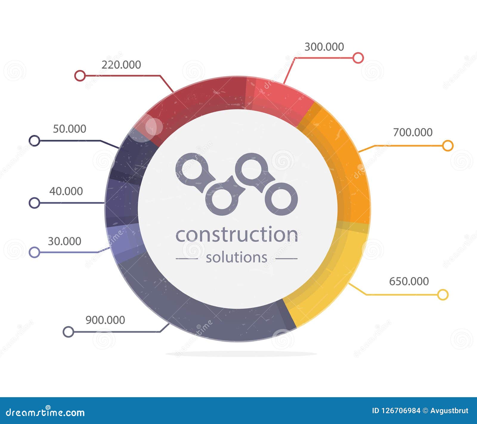 Infographics Circle, Round Charts, Graphs. Vector Illustration ...