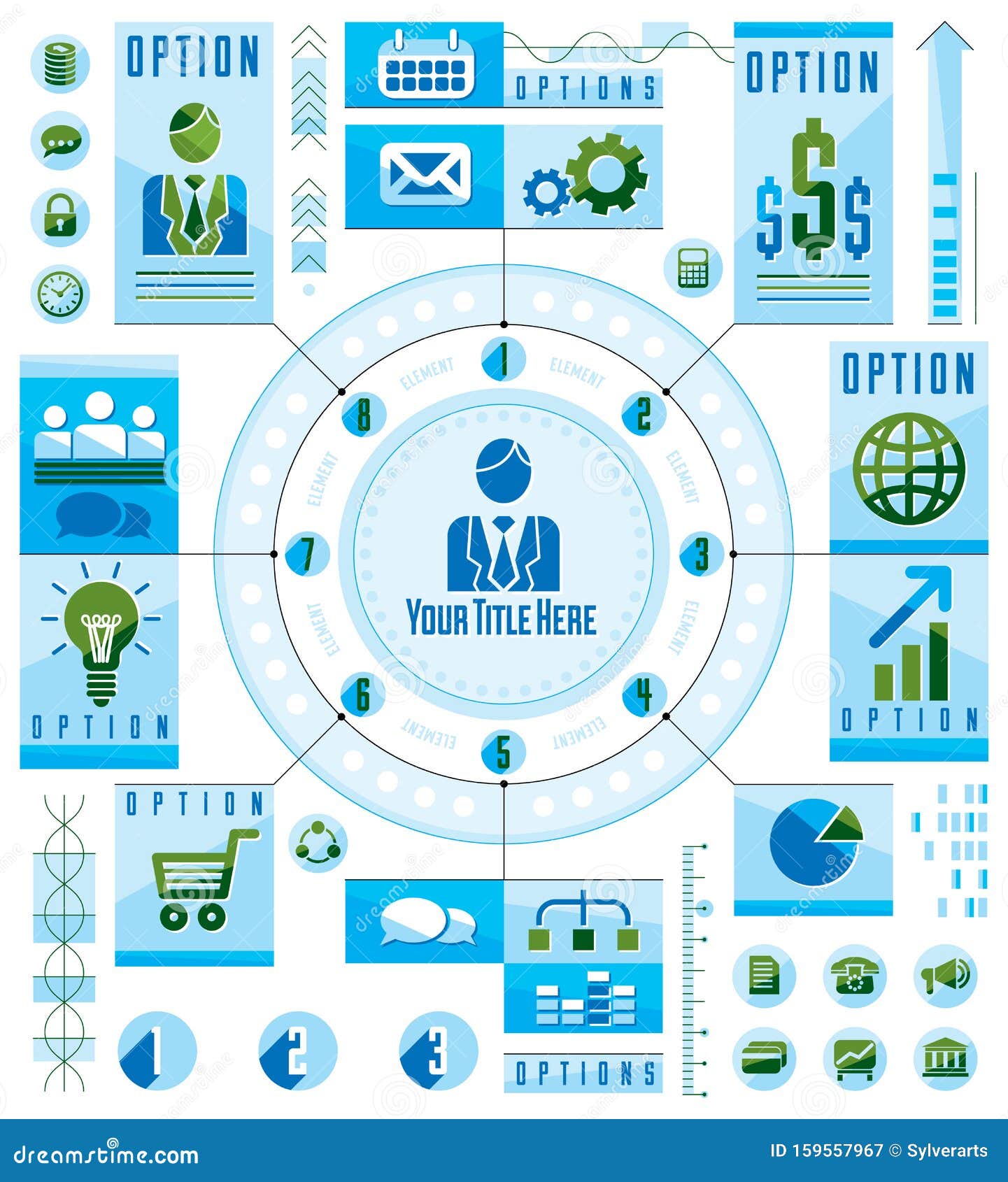 Infographics Circular Frames. Vector Illustration. | CartoonDealer.com ...