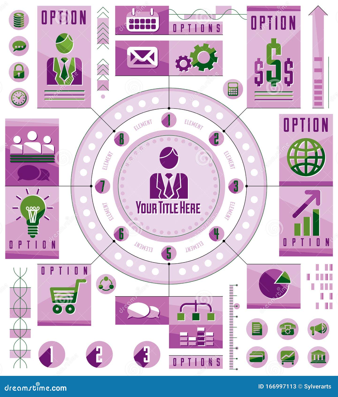 Infographics Circular Frames. Vector Illustration. | CartoonDealer.com ...