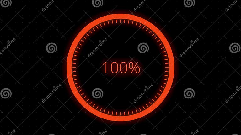 Infographics Circular Graph Animation Counting Loading Animation Stock