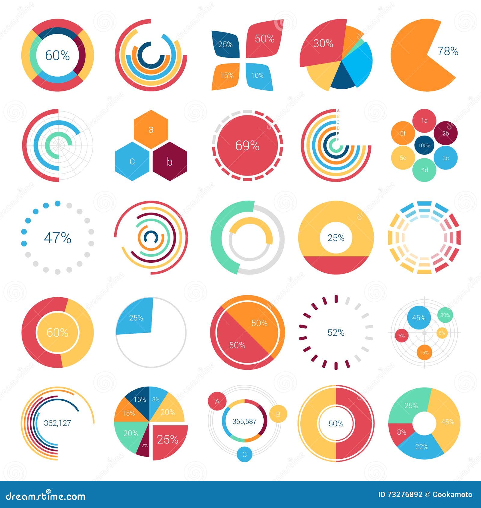 Infographics Collection of Design Elements Stock Vector - Illustration ...