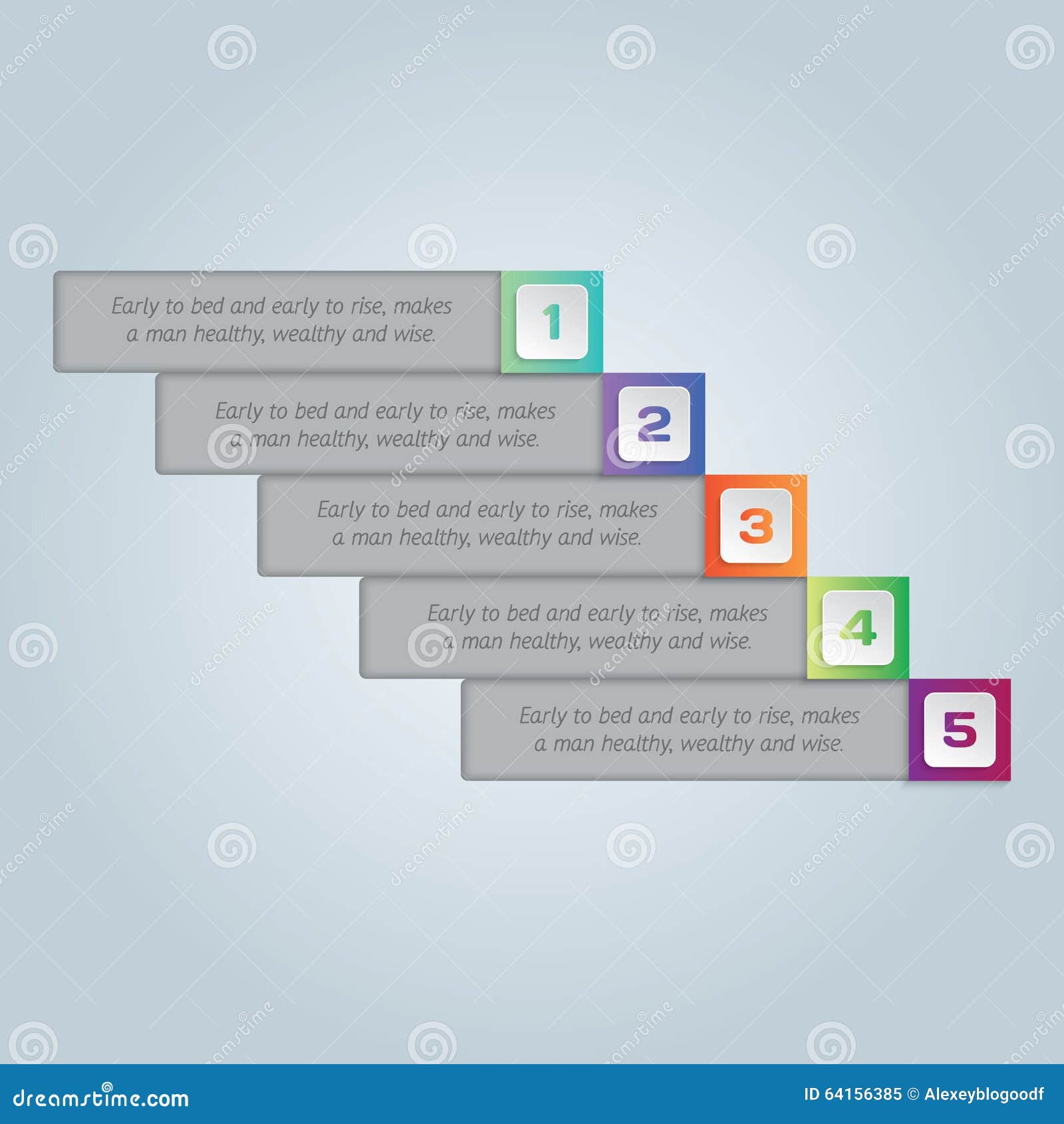 Colorful Five Sided Puzzle Presentation Infographic Diagram Chart ...