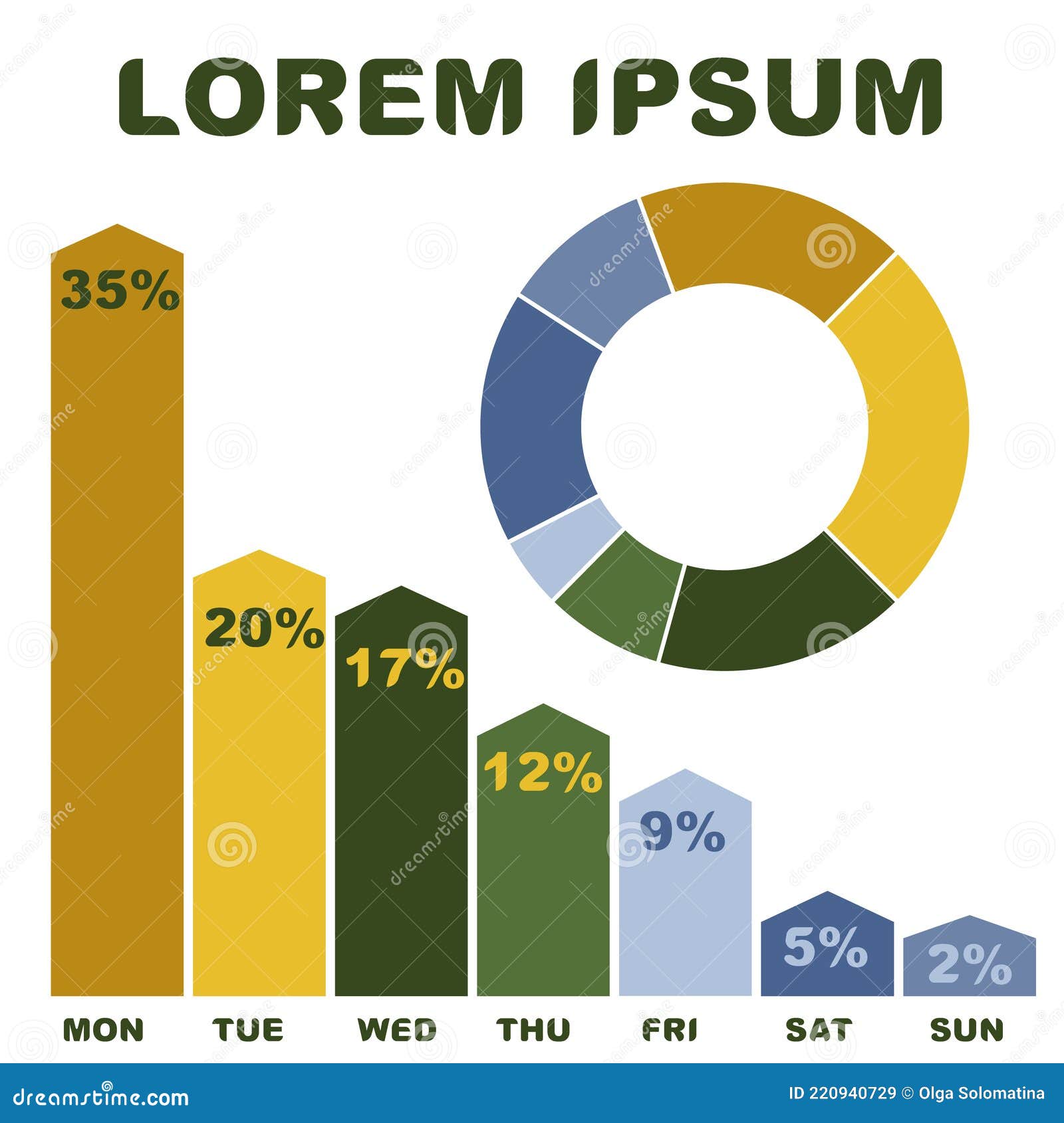 Infographics, Comparison Charts Stock Vector - Illustration of business ...