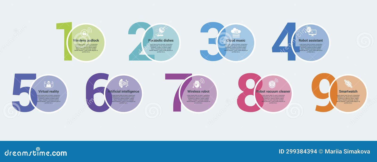 Infographics with Creative Learning Theme Icons, 10 Steps. Such As ...