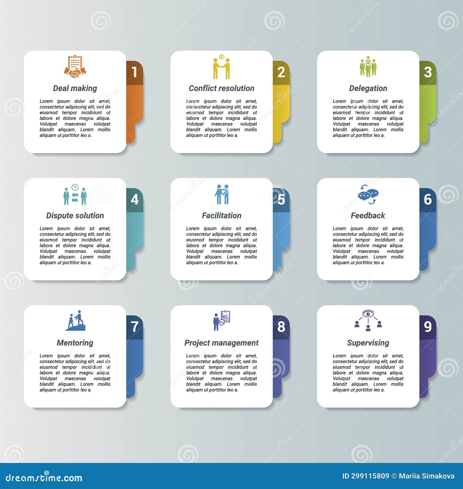 Infographics with Customer Relationship Theme Icons, 10 Steps. Such As ...