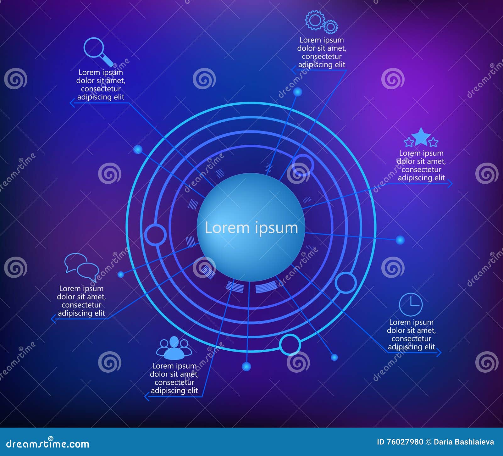 Infographics dark blue stock illustration. Illustration of abstract ...