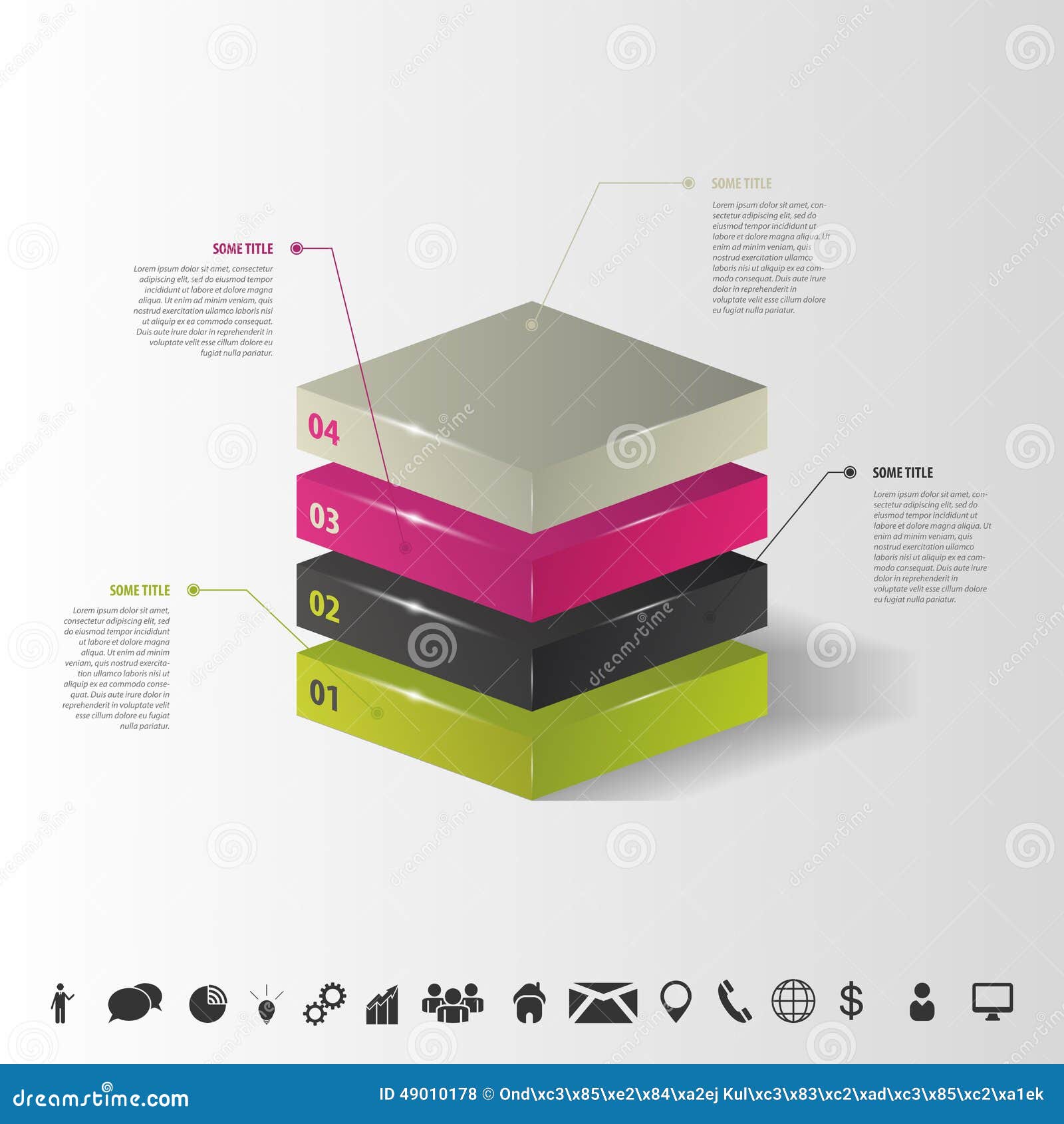 Infographics Data Pattern Of Cyclical Processes Vector Illustration ...