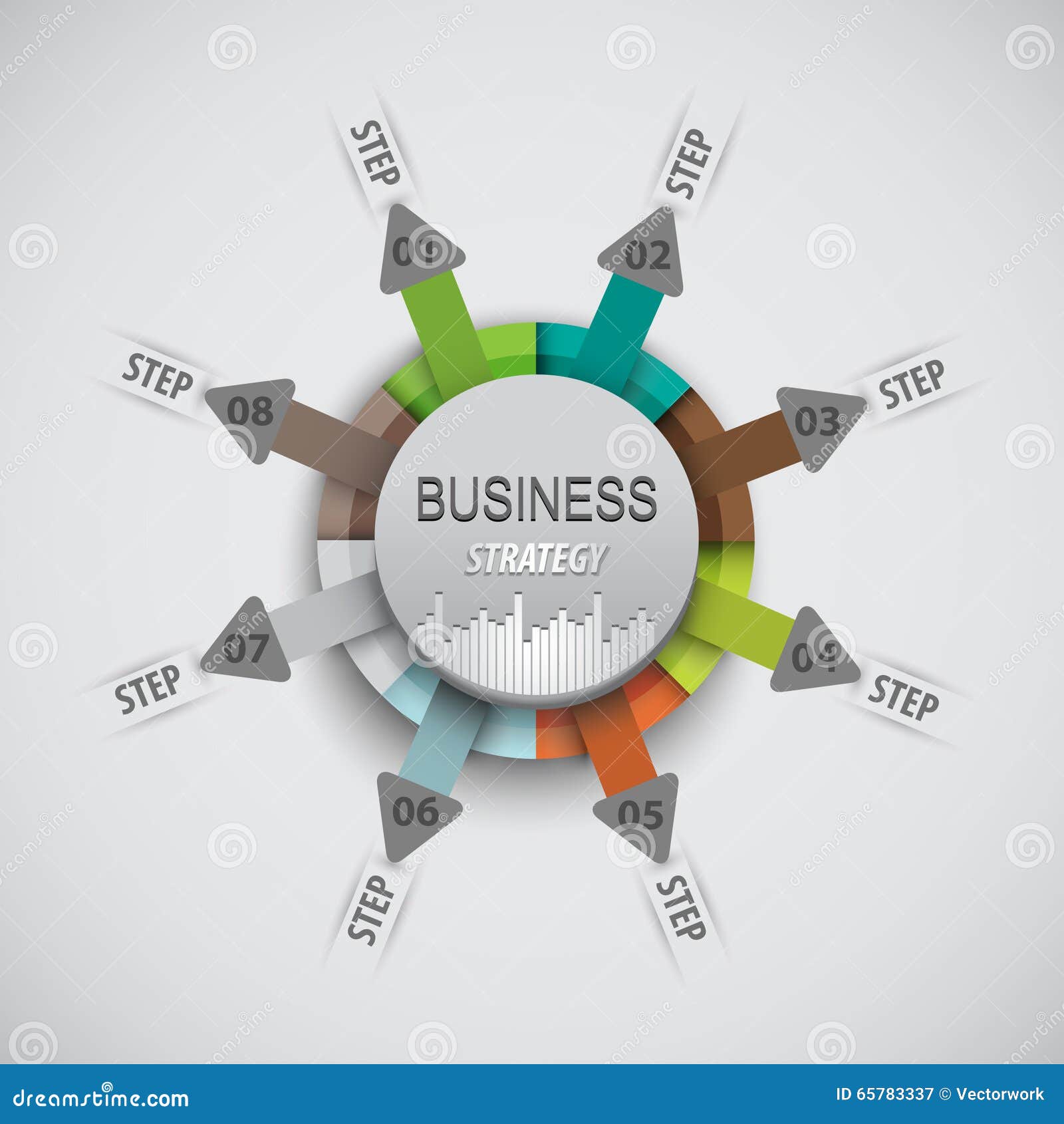 Infographics Data Pattern of Cyclical Processes Stock Vector ...