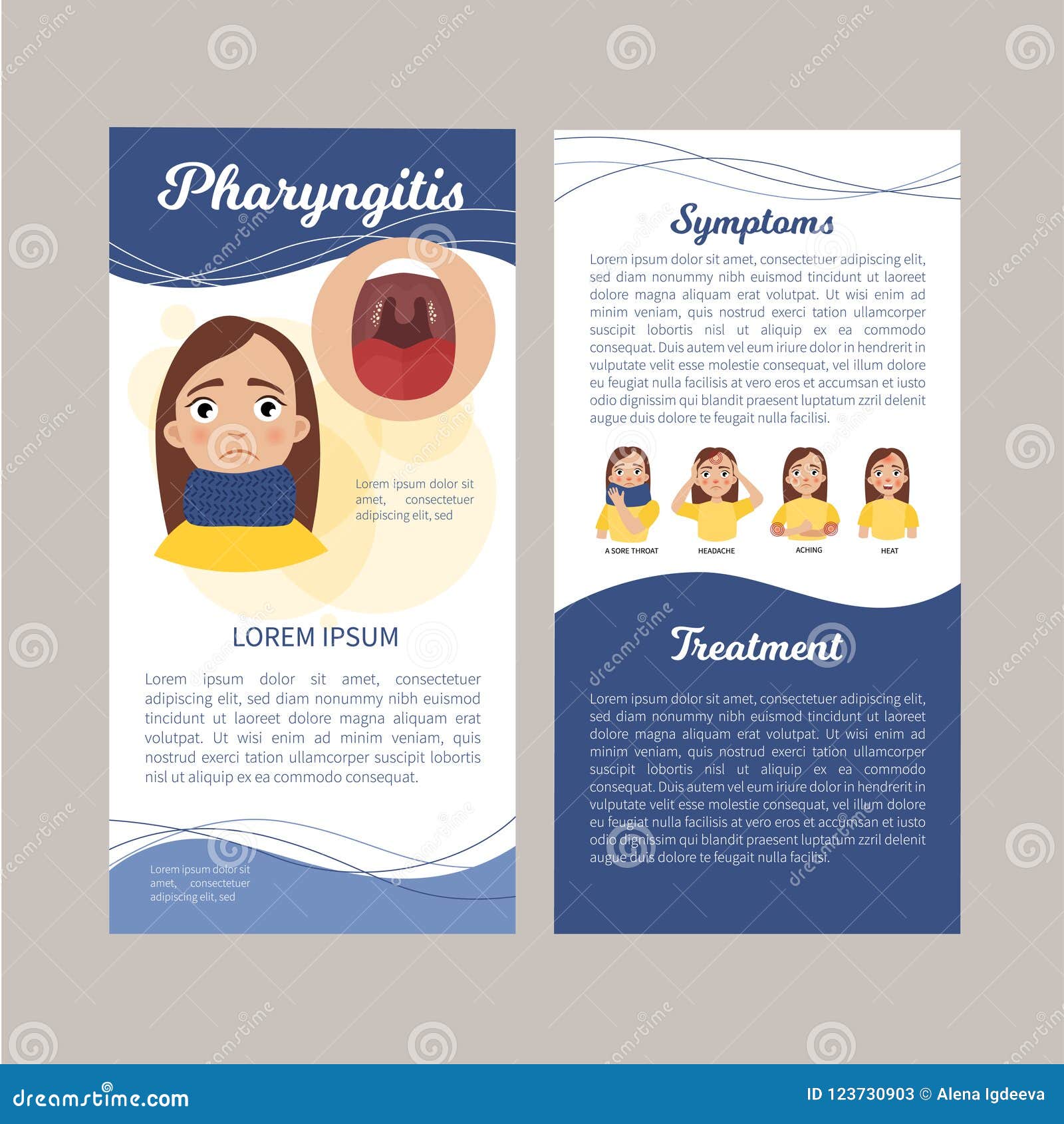 Infographics De La Faringitis Ilustración del Vector - Ilustración de ...