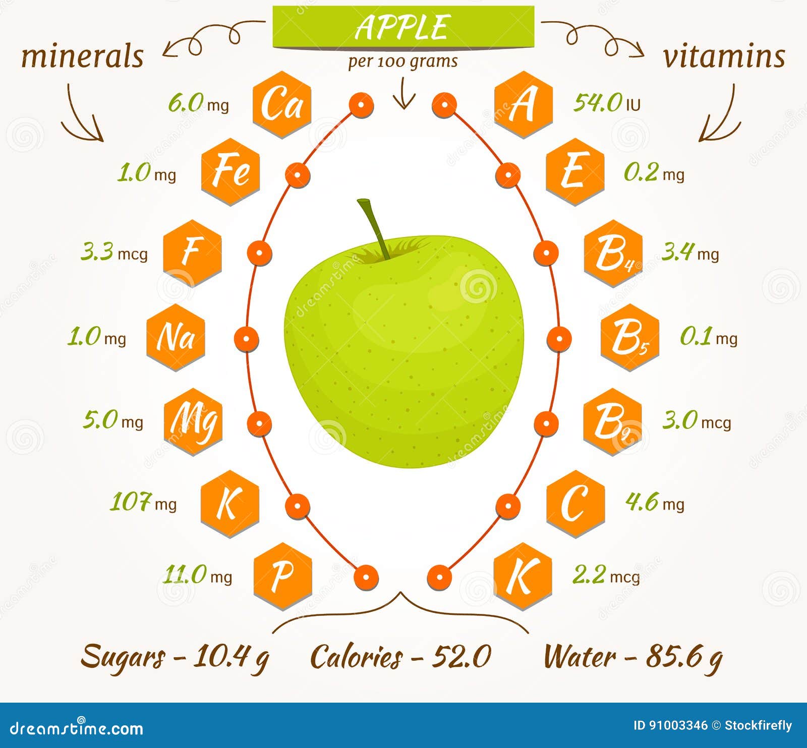 Infographics De Pomme De Vecteur Illustration de Vecteur - Illustration ...