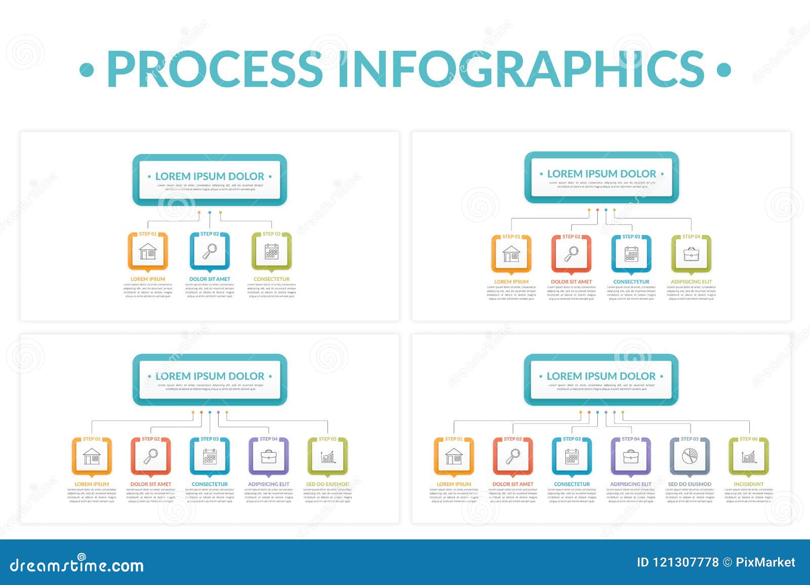 Infographics de processus illustration de vecteur. Illustration du ...