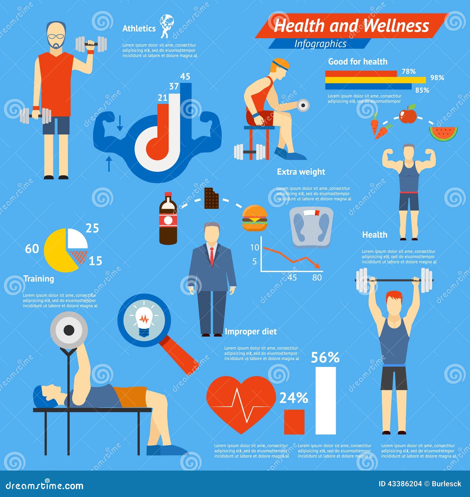 Infographics De Sport Et De Forme Physique Illustration de Vecteur ...